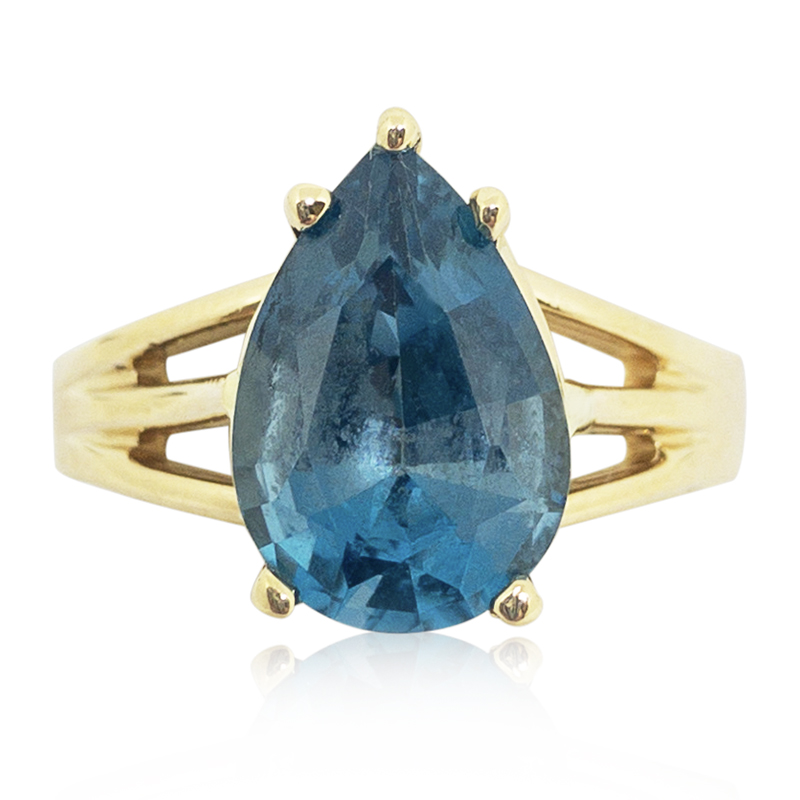 Pear Blue Topaz Ring - Underwoods Jewelers