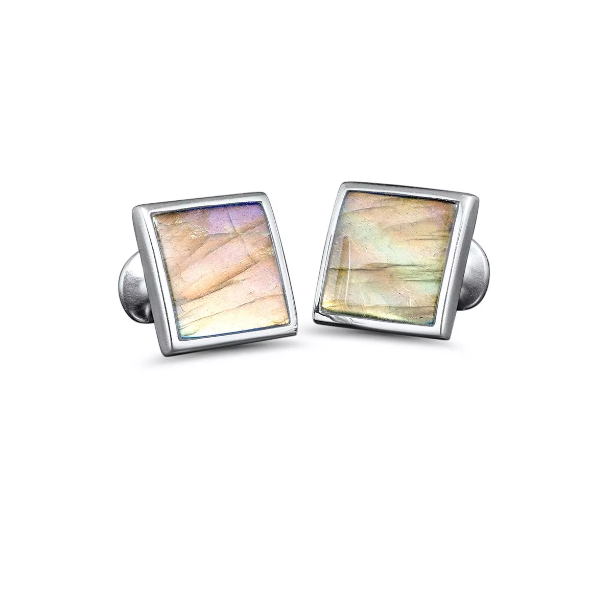SS Labradorite Cufflinks - Underwoods Jewelers