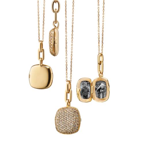 Slim Rae Locket with Diamonds - Underwoods Jewelers