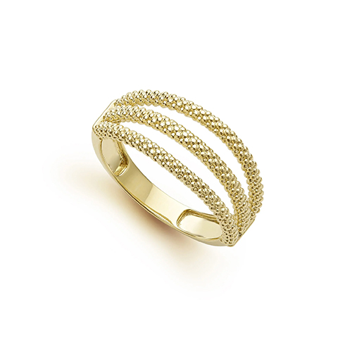 Superfine Caviar Triple Band Ring - Underwoods Jewelers
