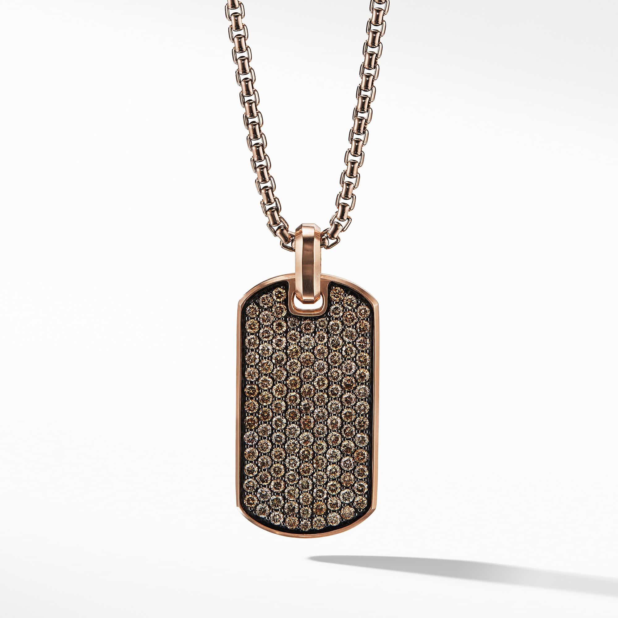StreamlineÂ® Tag in 18K Rose Gold with Cognac Diamonds - Underwoods ...