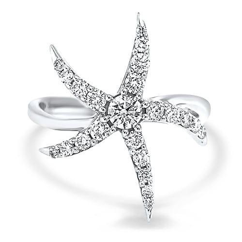Large Starfish Diamond Ring - Underwoods Jewelers