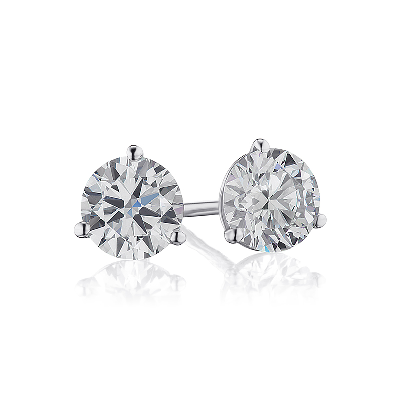 1.01ctw Ideal Cut Diamond Studs - Underwoods Jewelers