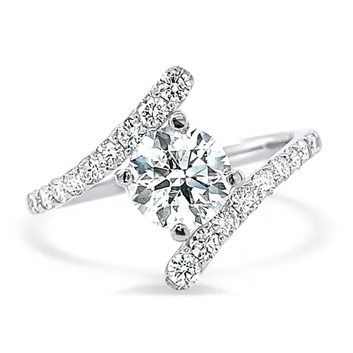 1.00ctw Diamond Engagement Bypass Ring - Underwoods Jewelers