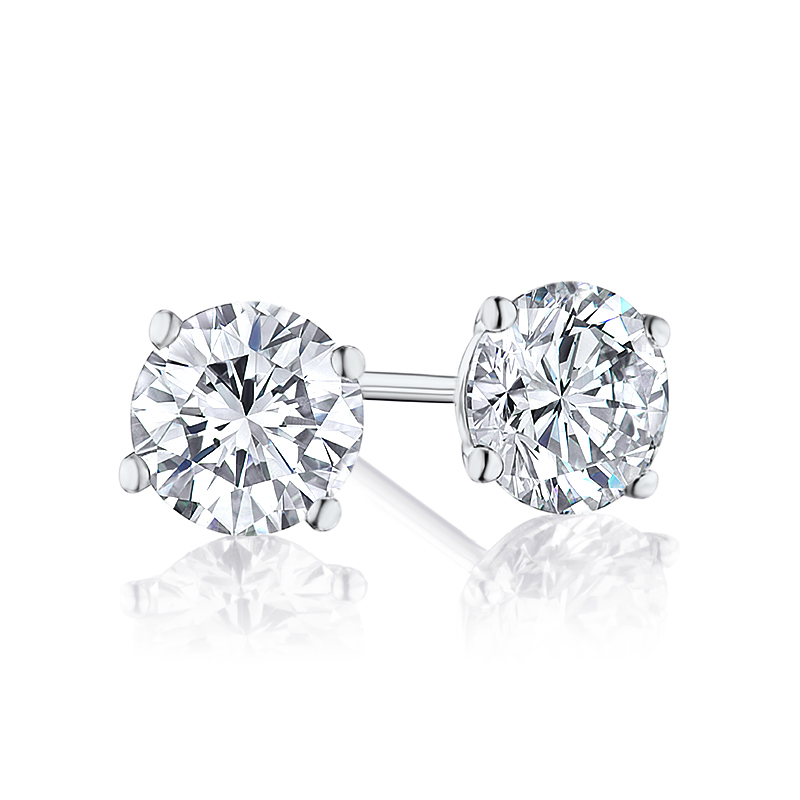 1.57ctw Ideal Cut Diamond Studs - Underwoods Jewelers