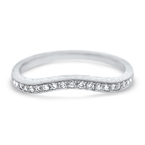 18KWG Channel Set Diamond Guard Band - Underwoods Jewelers