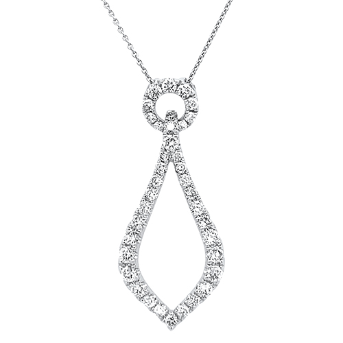 .73ctw Tear Drop Diamond Pendant - Underwoods Jewelers