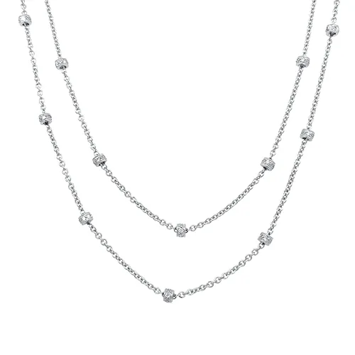 Double Diamond Rondell Station Chain - Underwoods Jewelers