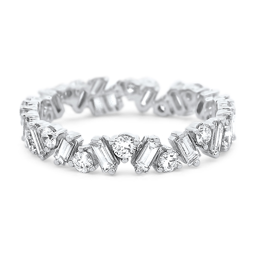 18kw Multi Shape Diamond Band - Underwoods Jewelers