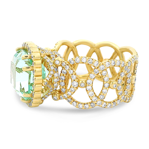 7.08ct Ice Blue Tourmaline Royal Ring - Underwoods Jewelers