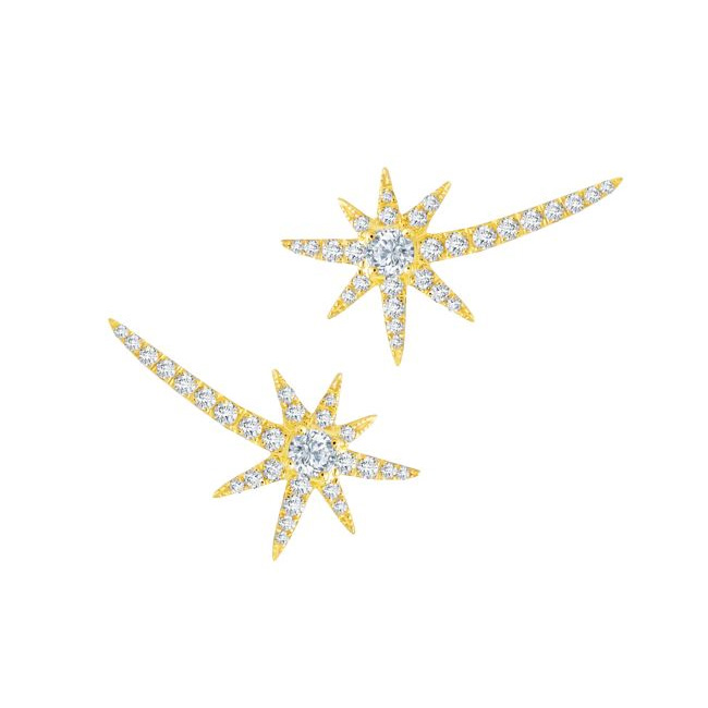 Diamond Shooting Star Earrings - Underwoods Jewelers